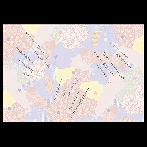 商品情報サイズ38×26cm枚数100枚入り素材無蛍光モニターの発色具合により、実際のものと色が異なる場合がございます。38cm上質紙マット　万葉浪漫　201-10292(Z108-420)テーブルマット ランチョンマット 紙 紙製 ペーパ...