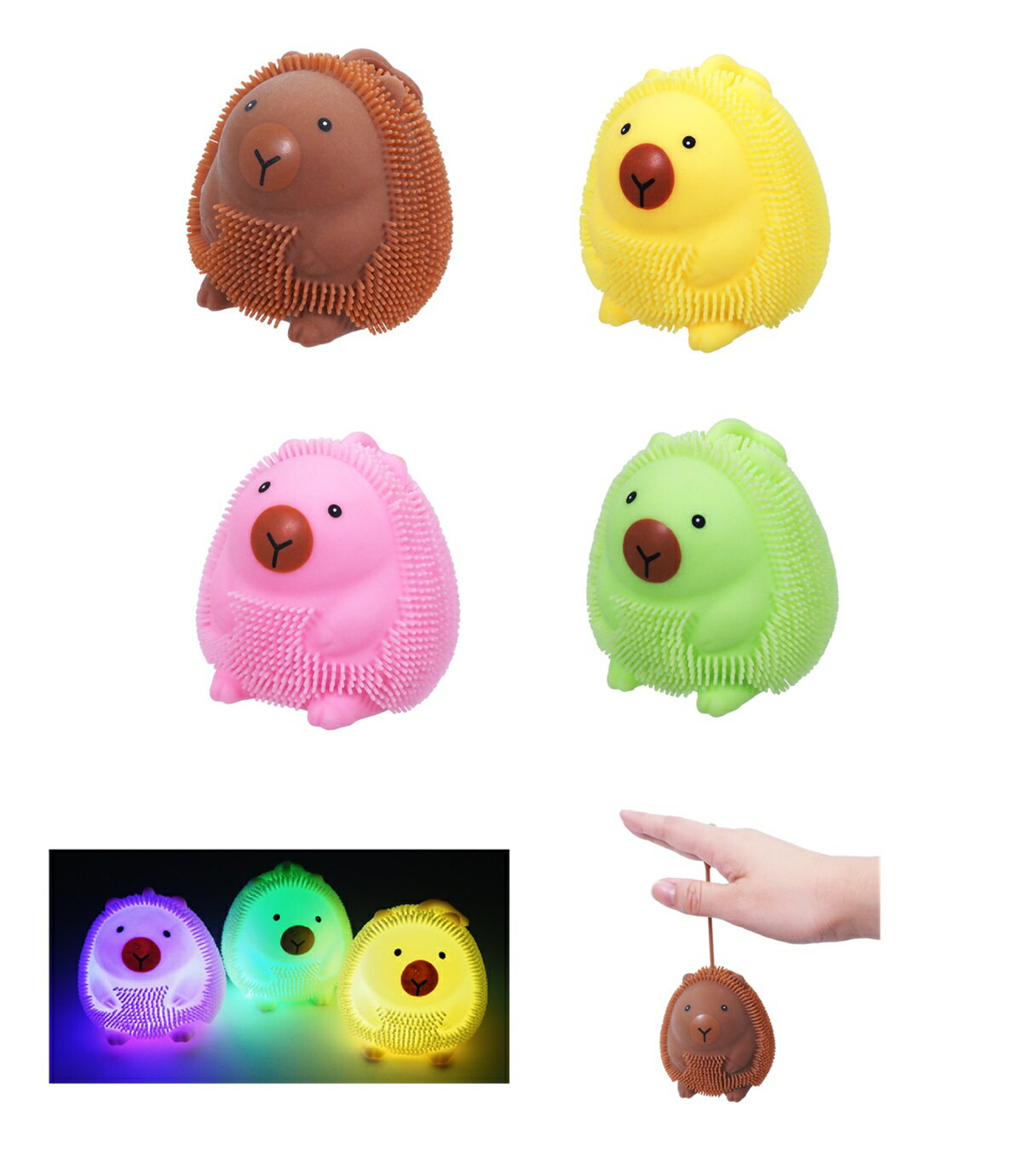 ◆ショックを与えるとキラキラと点滅するやわらかいかわいいヨーヨーです☆ 商品コード：　　　hikarupikapikakapibarayoyo サイズ：　　　　　全長　約 75mm パッケージ：　　　 12個箱入り 色・形：　　　　　4色あ...