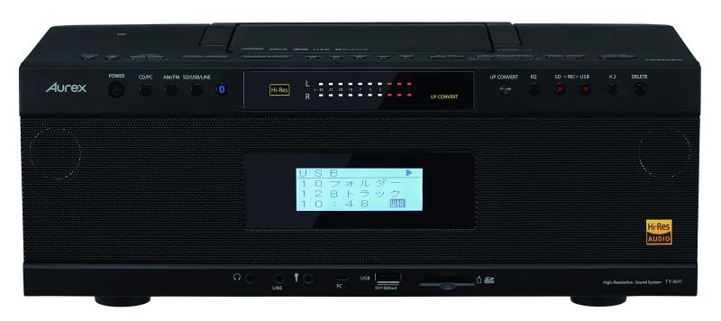 東芝 ハイレゾ対応 Bluetooth/SD/USB/CDラジオ TY-AH1(K) ブラックSDカードやUSBメモリーへ保存した、192kHz/24bitまでのハイレゾ音源ファイル(FLAC、WAV)を手軽に再生カセットテープやCD、ラジ...