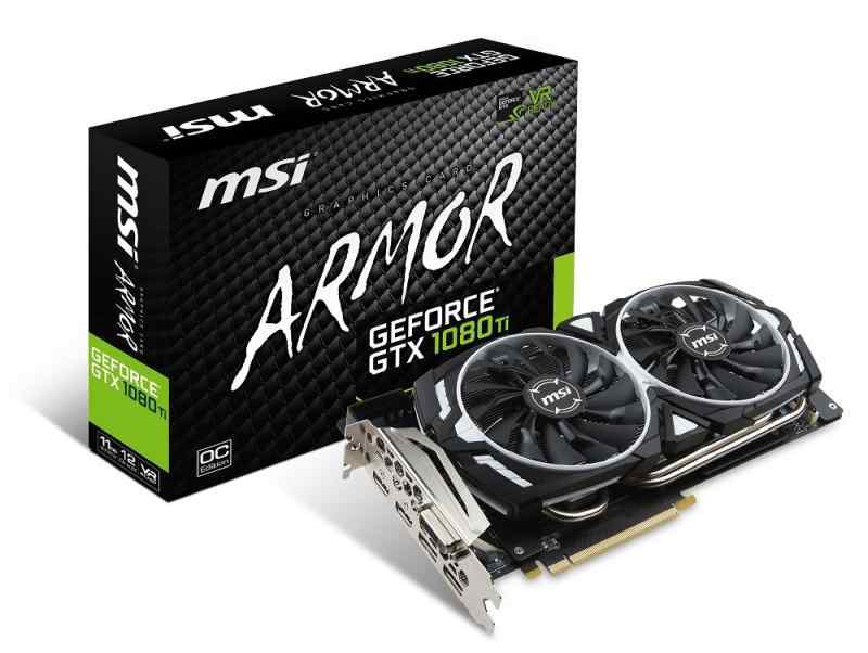 MSI GeForce GTX 1080 Ti ARMOR 11G OC グラフィックスボード VD6303VD6303 日本正規品 1年NVIDIA GeForce GTX 1080 Ti搭載トルクスファンを採用したクーラー「ARMOR ...