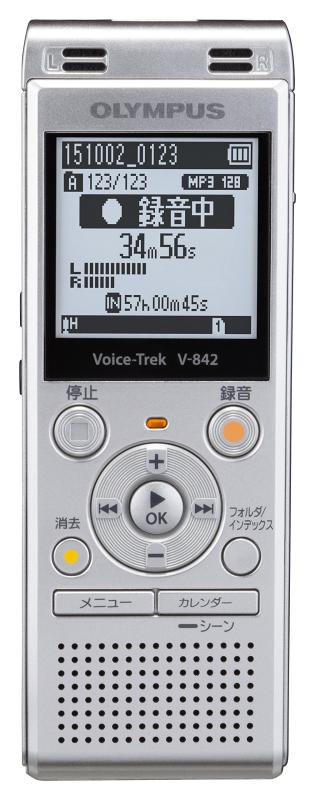 OLYMPUS ICレコーダー VoiceTrek 4GB MicroSD対応 V-842