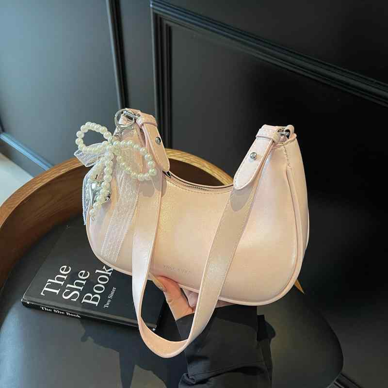 ショルダーバッグ レディース 高見え 餃子型バッグ 斜めがけ 韓国 ブラック ホワイト ピンク イエロー ブルー 日常使い PUレザー・スタイル: 跨境風潮・素材: PU・箱のサイズ: 中・流行の要素: 車縫線・裏地の素材: ポリエステル・...