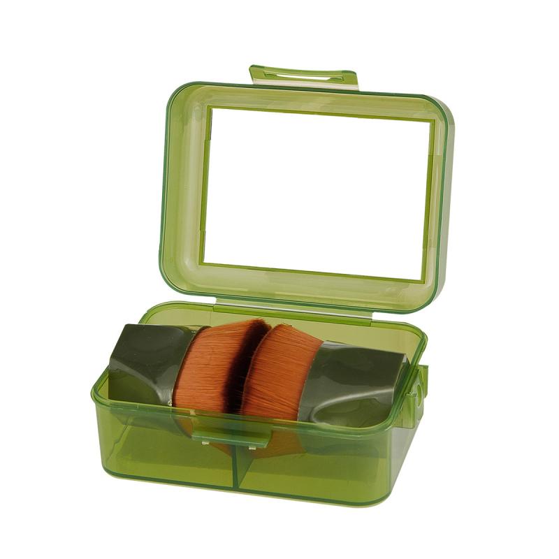 メイクブラシ レディース 2本セット 携帯用 ミラー付き パウダーブラシ フェイスブラシ 柔らかい ナイロン プラスチック製 ピンク系 グリーン系 パープル系 イエロー系text: ・ブラシ素材: ナイロン text: ・ブラシ柄素材: プ...