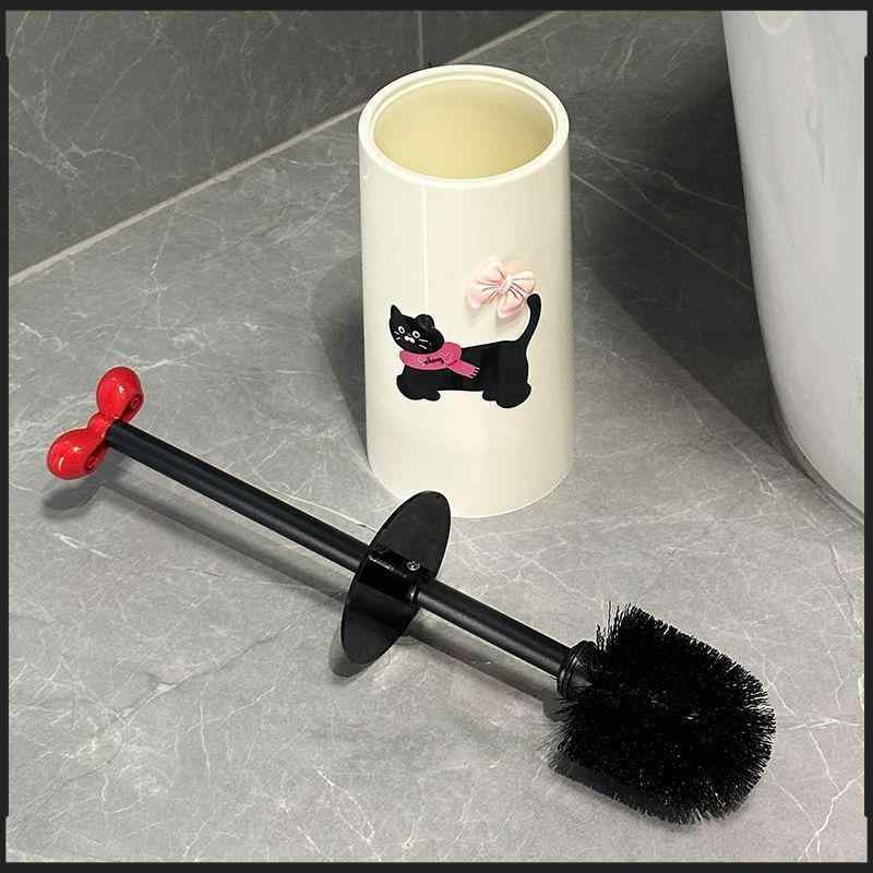 トイレブラシ 猫デザイン 便器ブラシ 掃除ブラシ トイレ掃除用品 衛生ブラシ セット ピンク系 アイボリー 水回り・材質: プラスチック・色: 猫咪マ桶ブラシ-メ,猫咪マ桶ブラシ-乳白,猫咪マ桶ブラシ-メ+蝶結び,猫咪マ桶ブラシ-乳白+蝶結...
