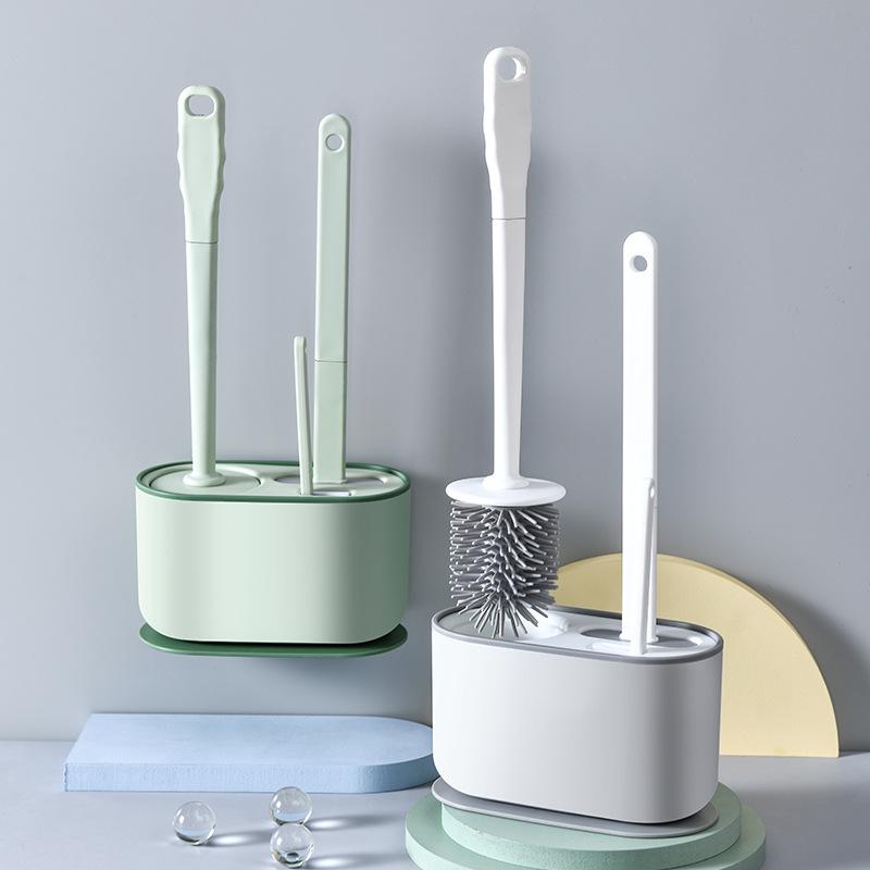 トイレブラシ 壁掛け式 家庭用 浴室 トイレ 洗浄用ブラシ 掃除用品 掃除道具 コーナーブラシ
