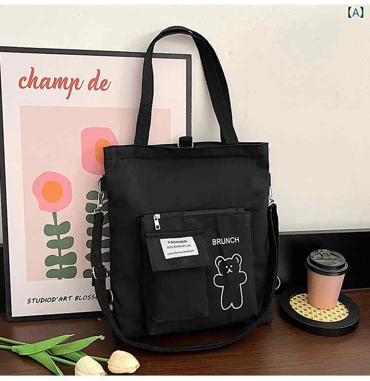 ショルダーバッグ 小学生 中学生 塾用 帆布 大容量 3way ブラック ピンク系 カーキ グリーン ブルー スマホ 携帯入れ 定期入れ