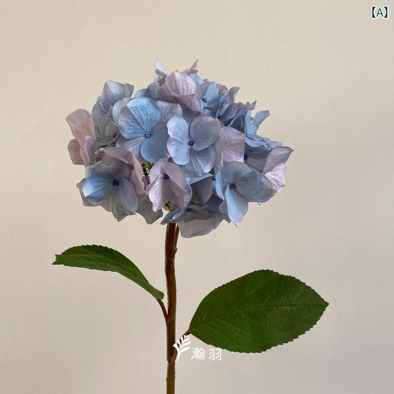 2個セット造花 アジサイ 大輪 フラワー ブーケ 結婚式 ウェディング パーティー イベント ディスプレイ 写真撮影 ホームデコレーション クリスマス・素材: 絹・用途: 結婚式.屋外.写真撮影.室内装飾・色: 紫.青・種類: アジサイ・加...