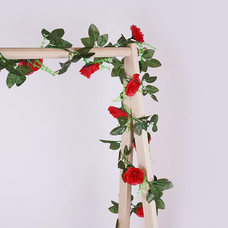 5個セット造花 バラ 薔薇 フェイクグリーン つる 蔓 絹花 結婚式 パーティー イベント 会場装飾 写真撮影 背景 室内装飾 インテリアstring