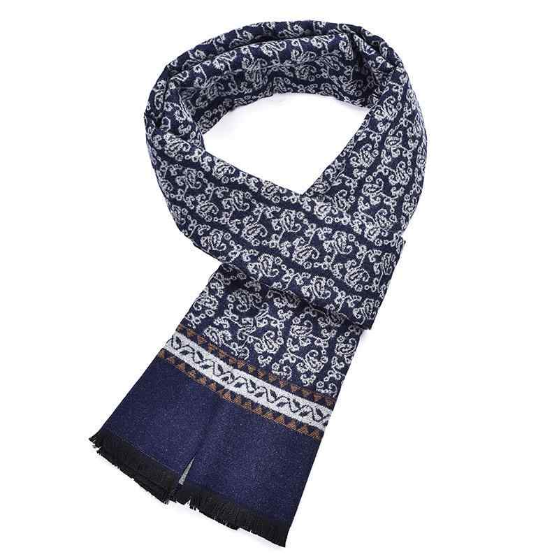 マフラー メンズ 男性用 ペイズリー柄 コットン 混紡 ストール 秋冬 防寒 180cm アクリル ポリエステル 普段使い・編み方: 経編・機能: 保温・対象シーズン: 冬・スタイル: ミドル丈・カラー: AM-1, AM-2, AM-3,...