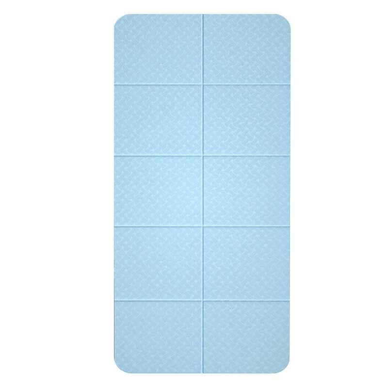 ヨガマット レディース TPE 折りたたみ 厚手 ワイド エクササイズマット ピラティスマット トレーニングマット 183cm 61cm 防滑 軽量 持ち運び ブルー グリーン パープル ピンク グレー