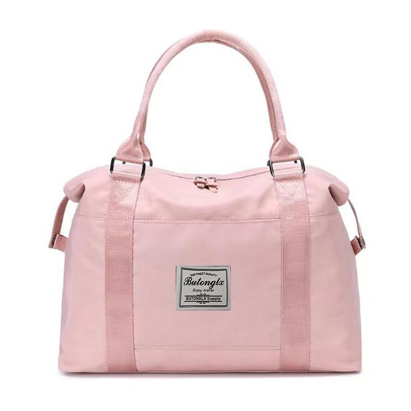 2個セットバッグ レディース 大容量 旅行用 乾湿分離 ジムバッグ スポーツバッグ 修学旅行 トラベルバッグ ヨガバッグ ハンドバッグ 20-35L オックスフォード 無地 ピンク系 紫 抹茶 緑 ブルー グレー 黒 秋冬・素材: 牛津布・...