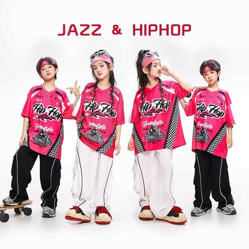 ダンス衣装 キッズ 子供服 ヒップホップ セットアップ 男の子 女の子 ストリート系 ジャズダンス 練習着 舞台演出服 ポリエステル 普段使い レッスン着・性別: 男女兼用・要素: 運動, セットアップ・スタイル: 韓国版・主な生地成分: ...