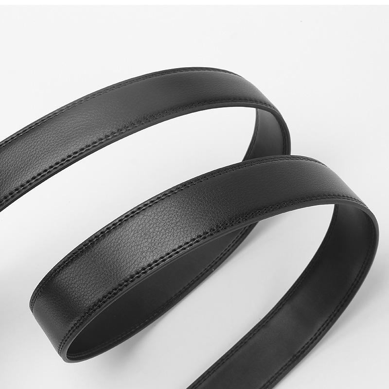 ベルト 男性用 レザーベルト 牛革 自動バックル ビジネス カジュアル 紳士用 幅3.5cm ブラック 光面 120cm