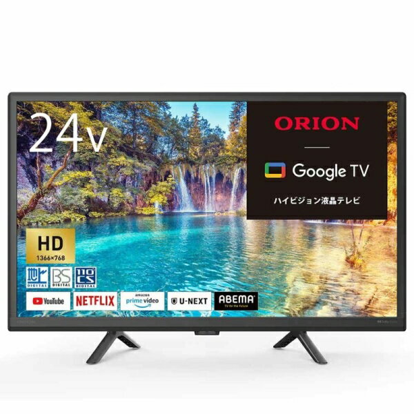 ※製品の詳細についてはメーカーサイトにて改めてご確認ください オリオン　スマートテレビ　24インチ　OLS24WD10 地デジ,BS/CSチューナー搭載(各2基搭載)の3波モデル。 YouTube、Netflix、Amazon Prime ...