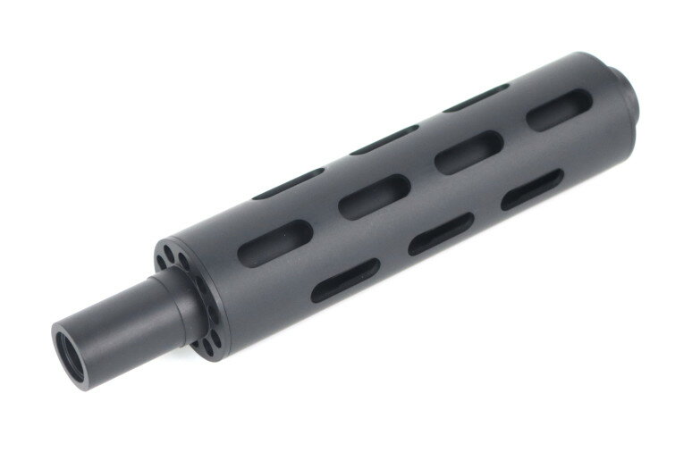 新品未使用 主にHFC製などのイングラムM11へ着用可能なMD2 ヒートシンク 拡張バレル サイレンサー ビジュアル面だけでなくインナーバレルを延長する為の足掛けなど、 カスタマイズの幅を広げるベースとしても役立ちます。 イングラムM11の...