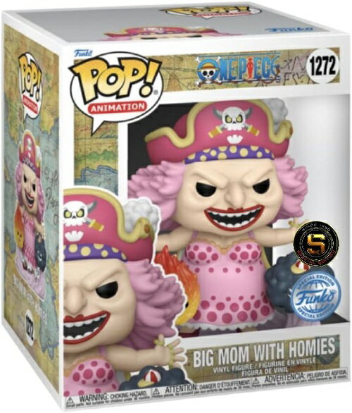 ■FUNKO POP ■ONE PIECE(ワンピース) ■ビッグ・マム with ホーミーズ/1272 ■フィギュア ■商品サイズ：約18cm〜19cm（通常のFUNKO POPより大きい商品となります。） ■パッケージサイズ：23cm×...
