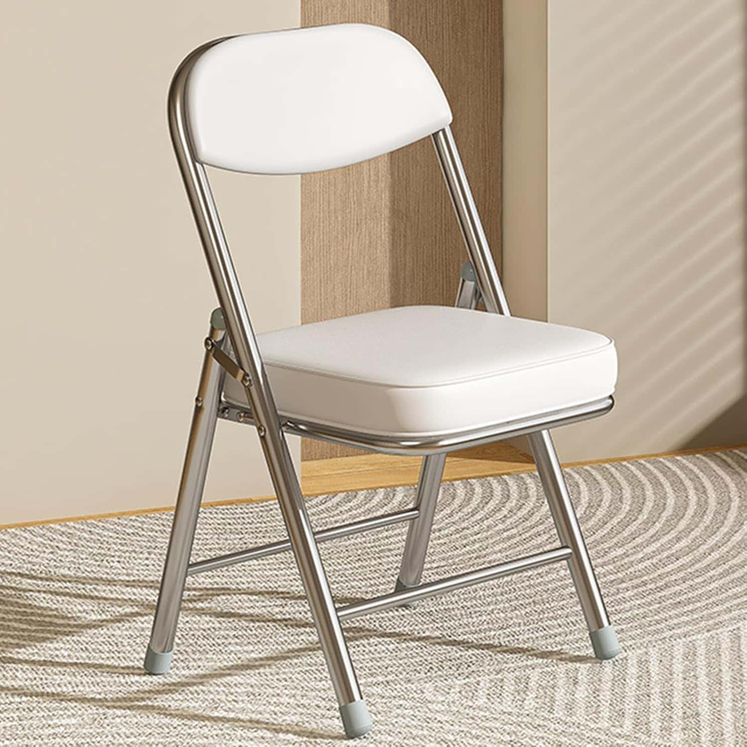 　　　 -------商品詳細------- 【商品仕様】【材質】座面：レザー、布 脚：金属 【サイズ】幅約45.5cm奥行約40.5cm高さ約82.6cm、床から座面までの高さ:約44.5cm（ご注意：実寸サイズを測っているため多少誤差が...