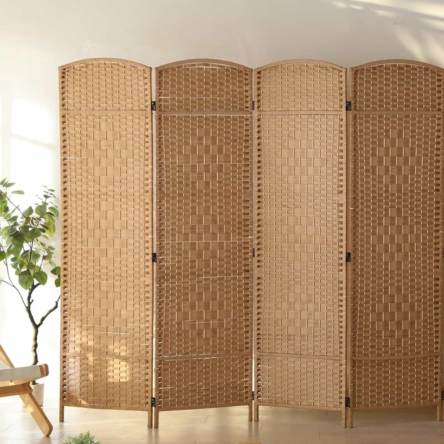 　　　 -------商品詳細------- 「商品サイズ（cm）」：180*50*4=高さ約180×幅約50　　　パネル数：4連 「天然素材の品質良いパーテーション」然木と紙織りを使用したパーテーションは、通気性に優れ、品質良い素材で耐久...