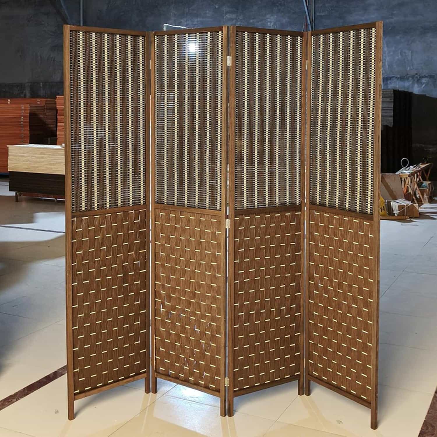 　　　 -------商品詳細------- 「商品サイズ（cm）」：80*45*4=高さ約80×幅約45　　　パネル数：4連 「天然素材を使用」天然木フレームと紙織りの温かみのある風合いが、どんな部屋にも馴染み、素朴で味わい深い空間を演出...