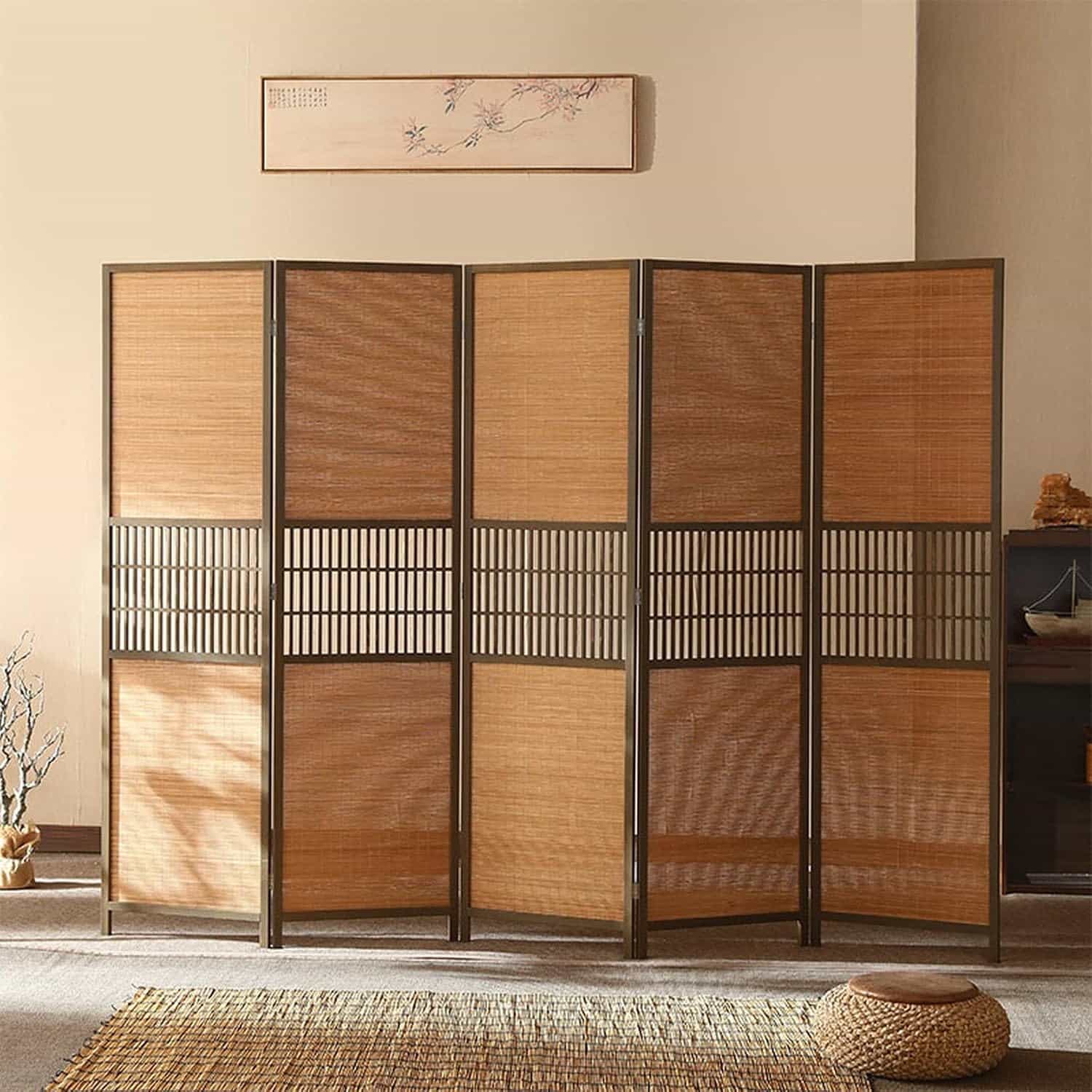 　　　 -------商品詳細------- 「商品サイズ（cm）」：180*48*4=高さ約180×幅約48　　　　パネル数：4連 「天然素材を使用・耐久性」このパーテーションの外枠には天然木を使用し、表面には竹編みで手作業で作られていま...