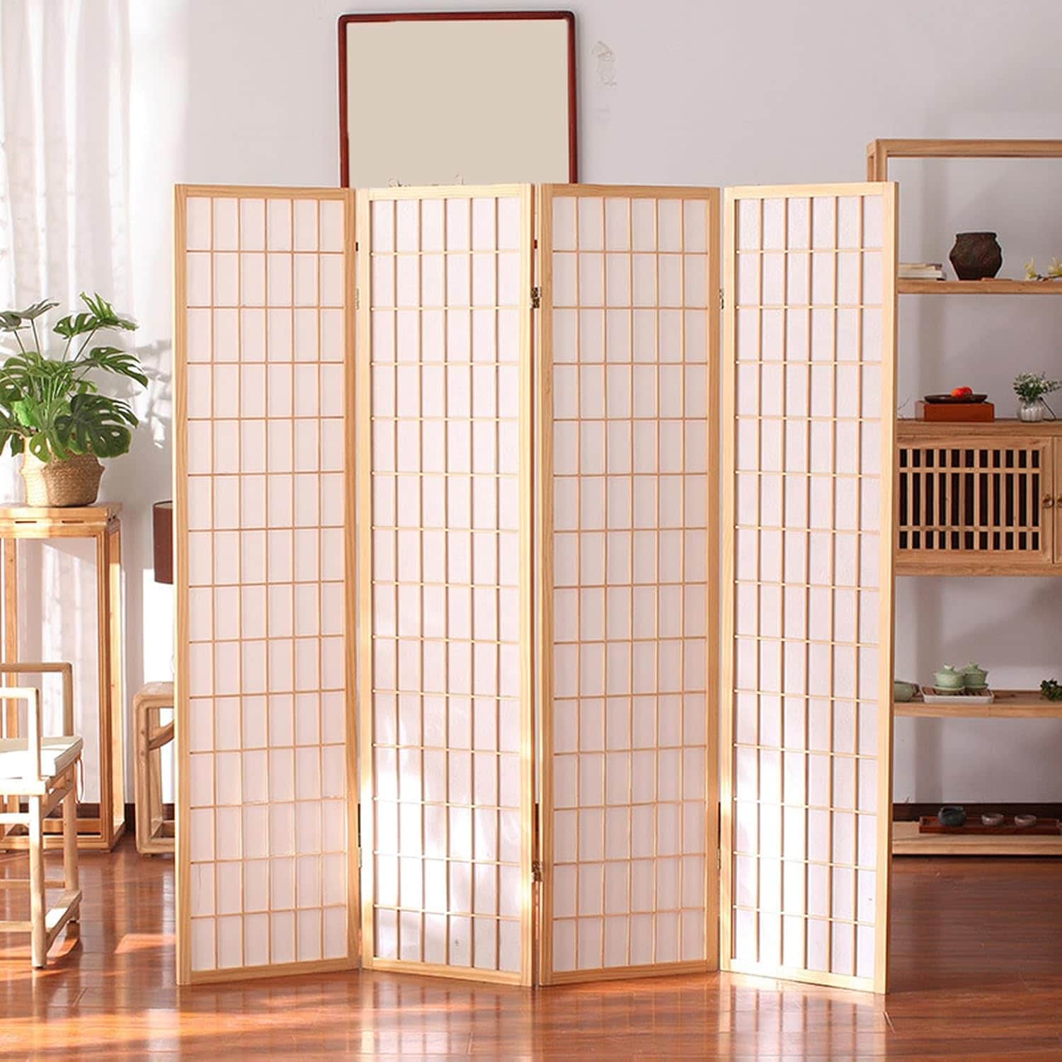 　　　 -------商品詳細------- 「商品サイズ（cm）」： 150*44*4=高さ約150×幅約44　　　　 178*44*4=高さ約178×幅約44　　　パネル数：4連 「手軽に和風空間」お手軽に和の空間を演出できる折りたたみ...