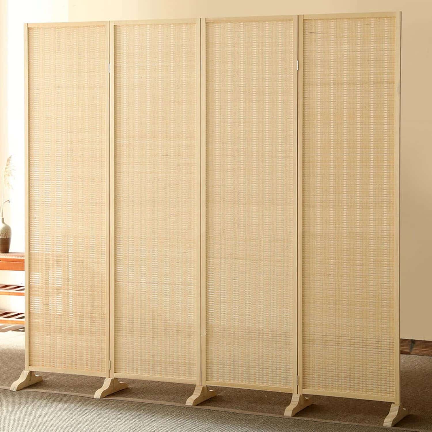 　　　 -------商品詳細------- 「商品サイズ（cm）」：150*40*4=高さ約150×幅約40　　　　 170*40*4=高さ約170×幅約40　　　　 180*50*4=高さ約180×幅約50　　　パネル数：4連 「天然素...