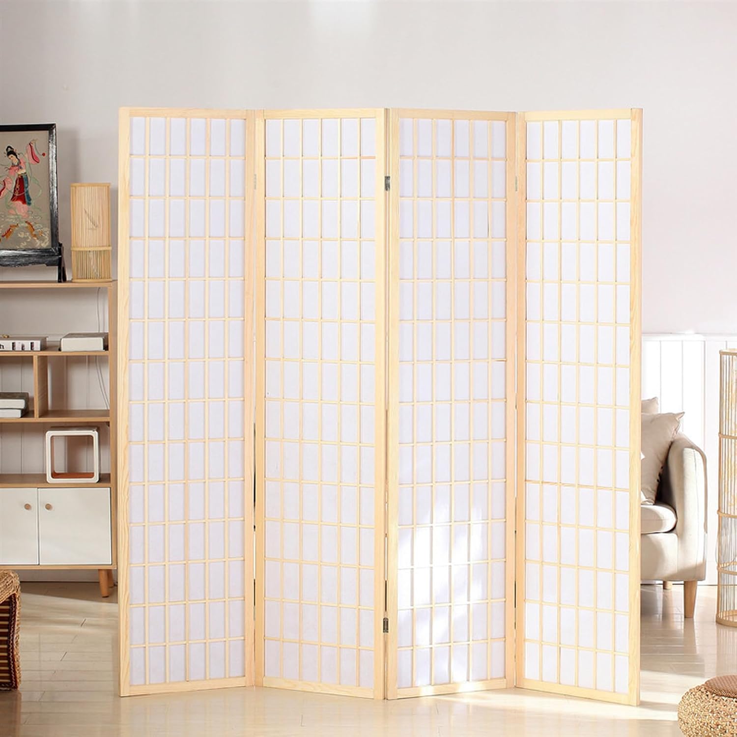 　　　 -------商品詳細------- 「商品サイズ（cm）」：180*44*4=高さ約180×幅約44　　　パネル数：4連 「屏風」屏風は伝統的な家具の重要な一部として長い歴史を持っています。 屏風は一般的に室内の目立つ場所に設置さ...