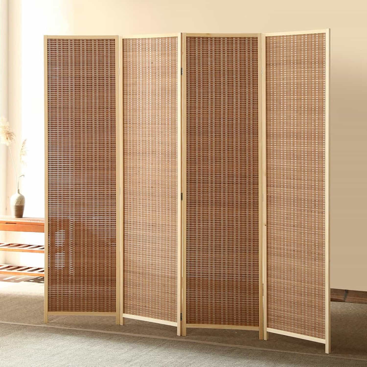 　　　 -------商品詳細------- 「商品サイズ（cm）」：150*40*4=高さ約150×幅約40　　　　 170*40*4=高さ約170×幅約40　　　　 180*50*4=高さ約180×幅約50　　　パネル数：4連 「天然素...