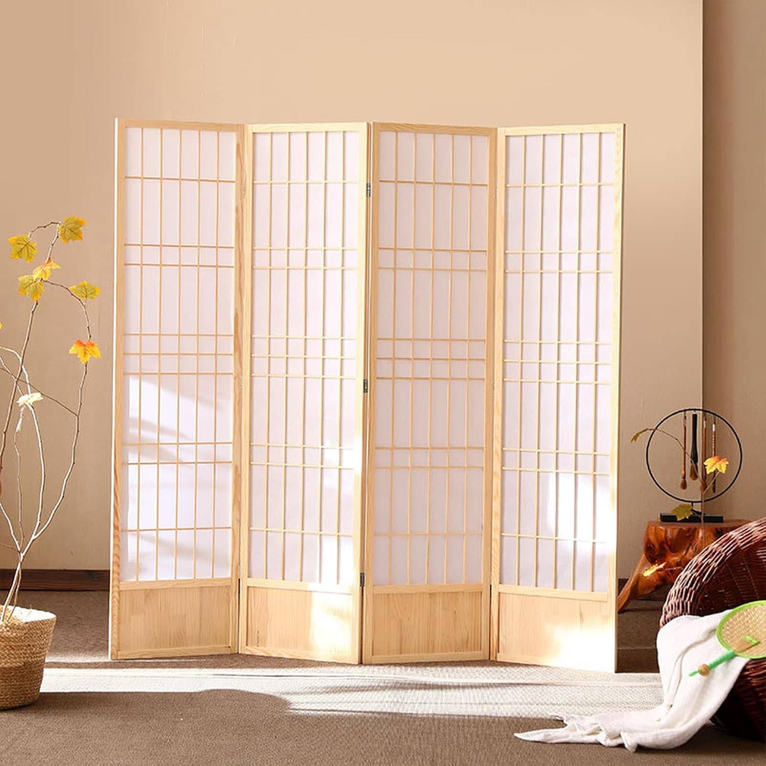 　　　 -------商品詳細------- 「商品サイズ（cm）」：180*45*4=高さ約180×幅約45　　　　パネル数：4連 「和風衝立」手軽に和の空間を演出できる折りたたみ衝立・障子風スクリーン。障子の衝立ごしにやわらかい光がもれ...