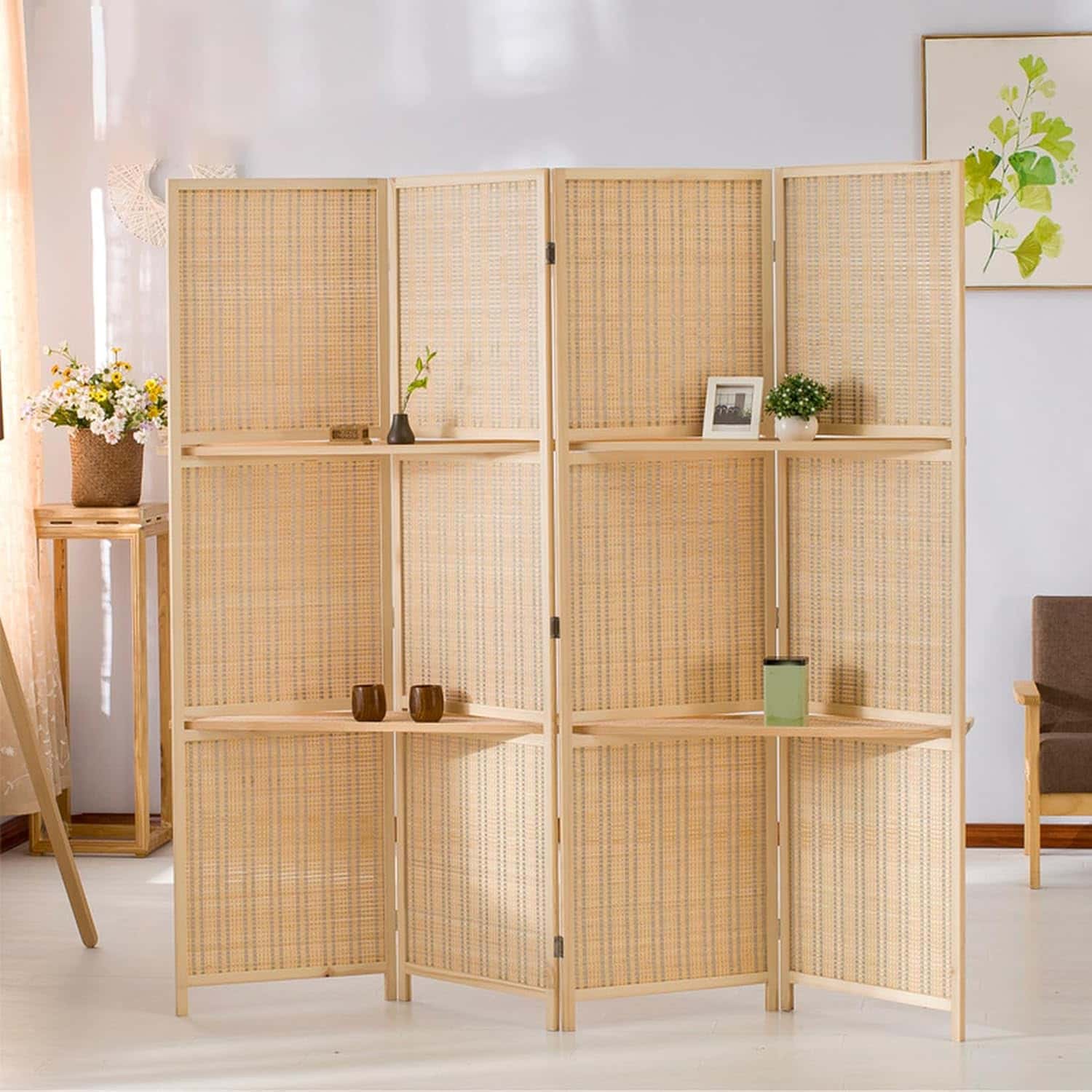 　　　 -------商品詳細------- 「商品サイズ（cm）」：180*50*4=高さ約180×幅約50　　　　パネル数：4連 「人間サイズデザイン」間仕切りのサイズは、ほとんどの人の身長に合わせてデザインされています。木製スクリーン...