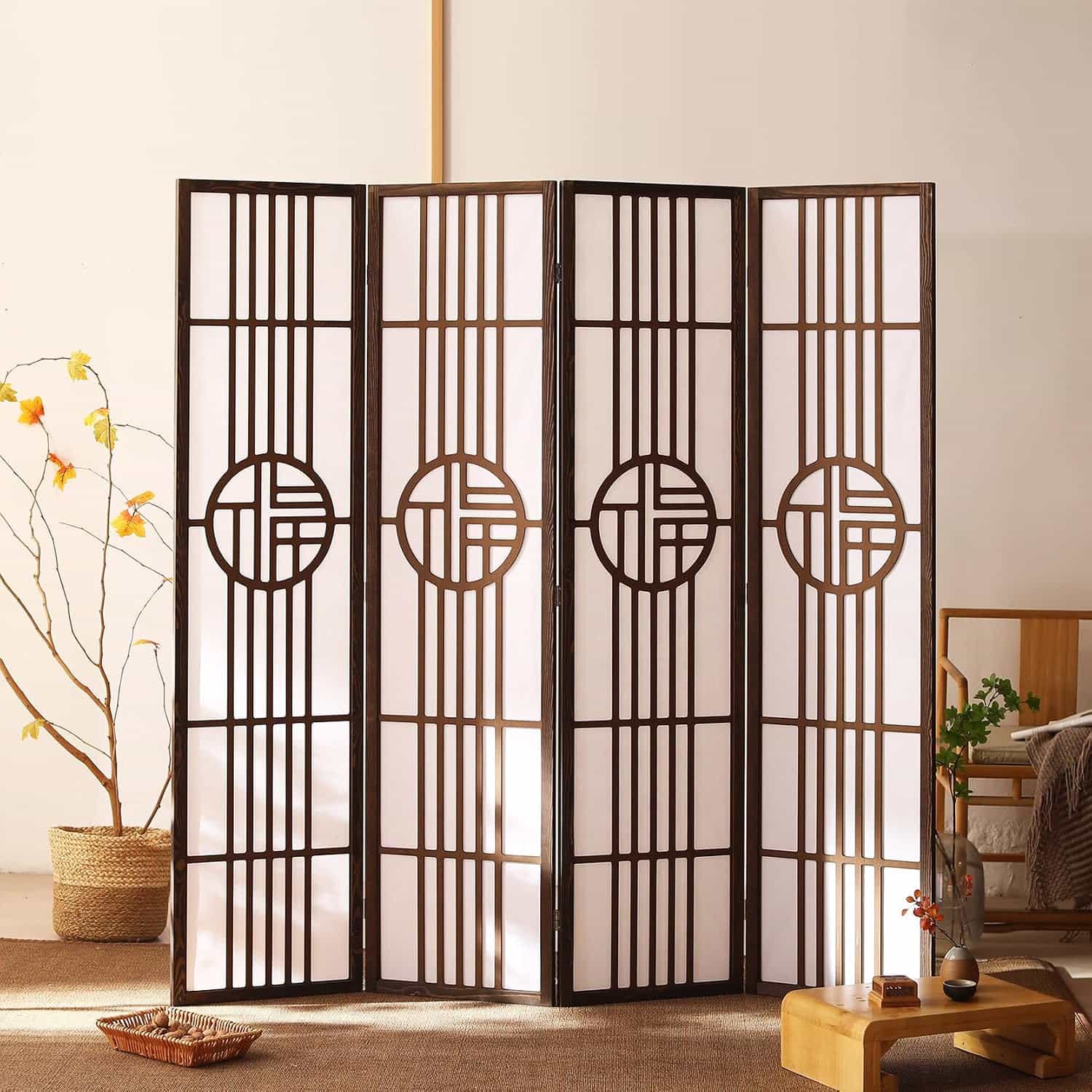 　　　 -------商品詳細------- 「商品サイズ（cm）」：180*45*4=高さ約180×幅約45　　　　パネル数：4連 「天然素材を使用」】木のフレームと布を使用し、手作業で編み上げられます。自然で環境に優しい、丈夫で長持ちし...