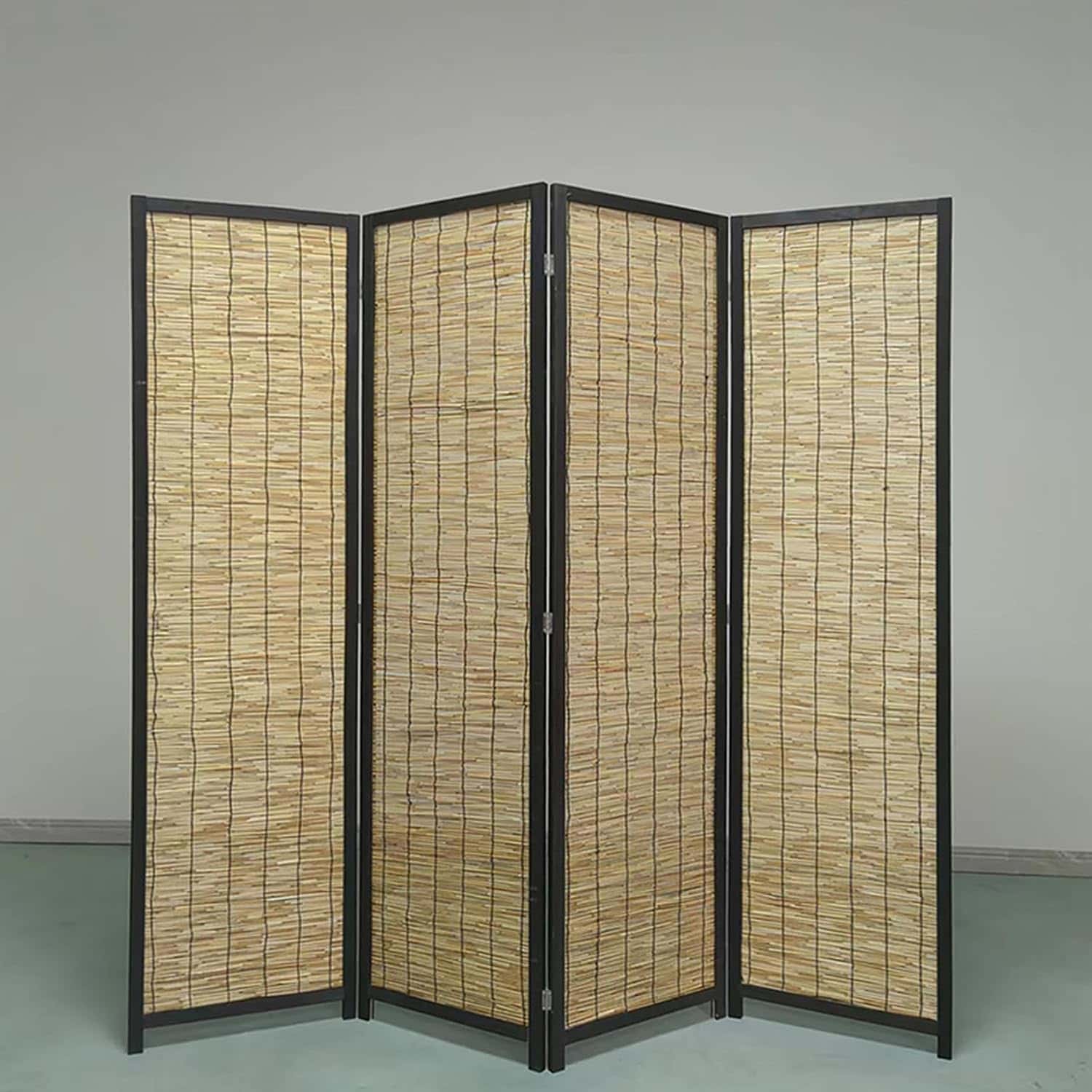 　　　 -------商品詳細------- 「商品サイズ（cm）」：180*45*4=高さ約180×幅約45　　　　　　　パネル数：4連 「品質良い素材」純粋な天然葦で編まれ、自然に近い住まいを実現します。フレームには温もりを感じる天然木...