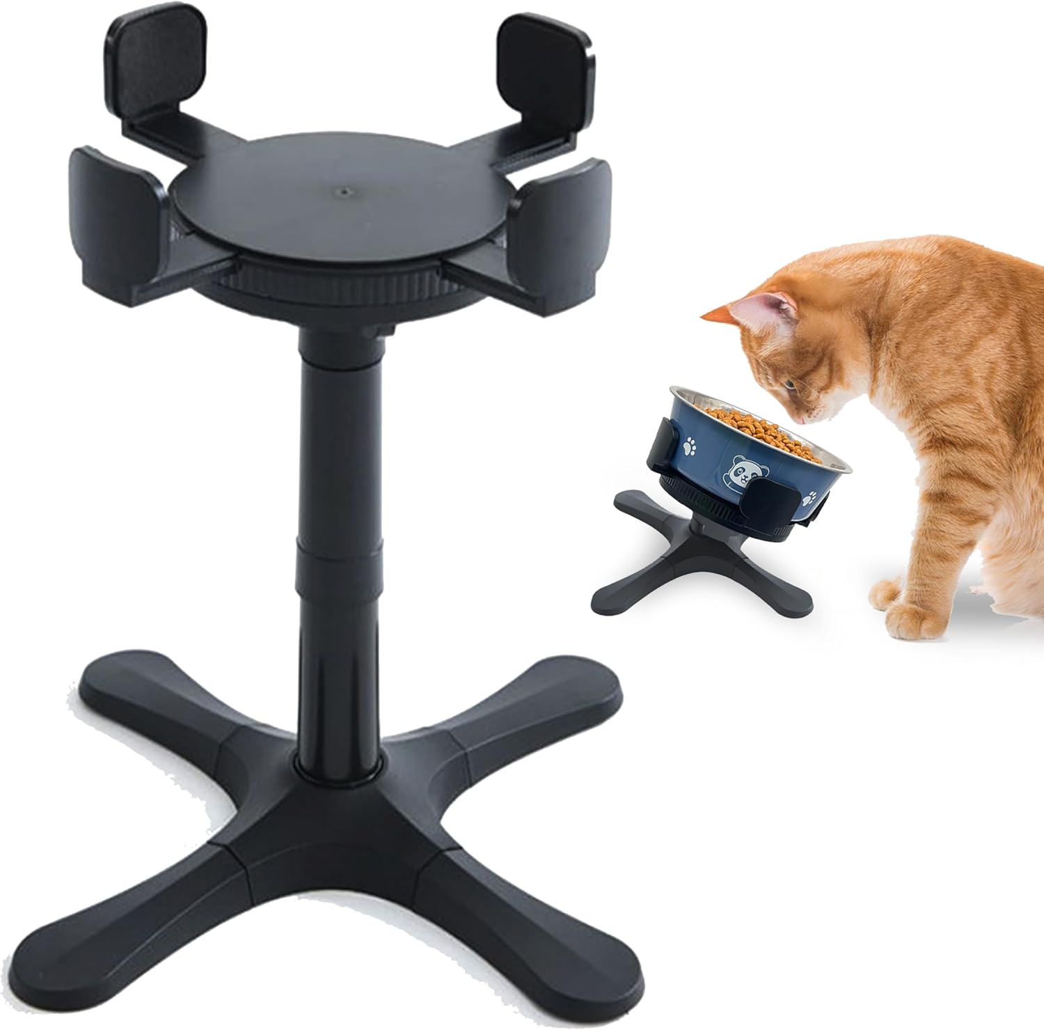 【高さ調節可能】大型犬用の高さ調節可能なボウルホルダー：中型犬から大型犬までの成長に合わせて、14〜33.5cmの間で高さを調節でき、様々な成長段階の犬に適したダイニングテーブルです。 背もたれが高い犬の場合、ドッグフードテーブルの高さは3...