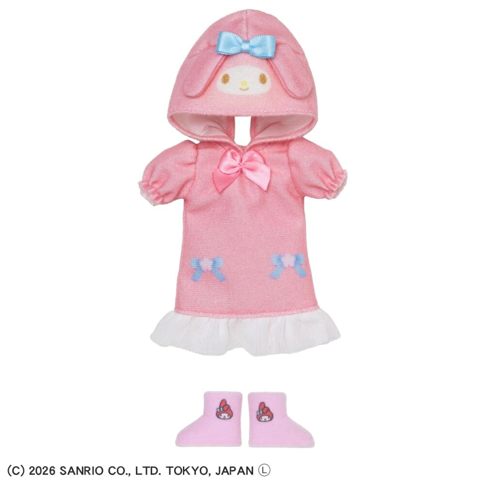 かわいいフードをかぶれば、マイメロディになりきれちゃうピンク×ホワイトのルームウェア。マイメロディのプリントが入ったふわふわのルームシューズと合わせれば、おうち時間がもっと甘くて幸せに。マイメロディ気分を楽しめるドレスセットです。マイメロデ...
