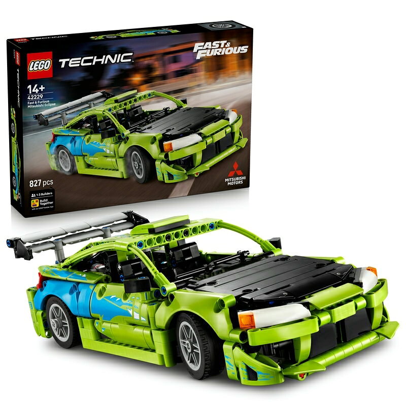 ・ レースカーのモデルキット - リアルなつくりと動きに夢中になる、レゴ(R)テクニック ワイルド・スピード Mitsubishi Eclipse カー（42229）・ 映画にちなんだアイテム - カスタムペイントのデザインからドライバーの...