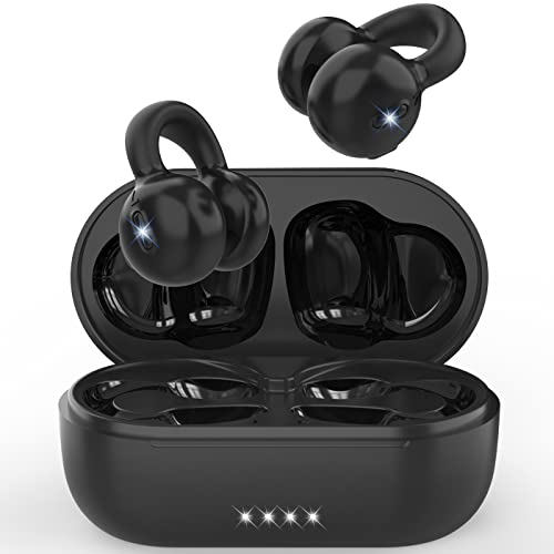 【時代を開く OWSイヤホン】 Bluetoothイヤホン 「イヤーカフ」型 完全ワイヤレス bluetooth 5.3 マイク付き 骨伝導イヤホンより快適 耳を塞がない 耳挟み式 空気伝導 ブルートゥース ENCノイズキャンセリング 日本...