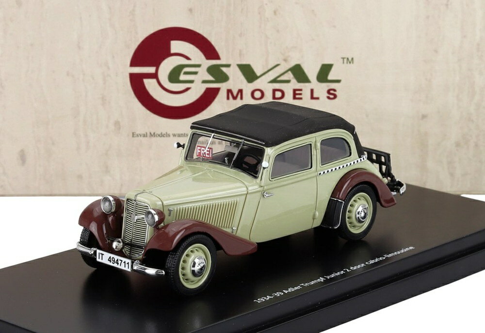 商品詳細 メーカー ESVAL スケール 1/43 お届け時期 お届けの目安の記載を必ずご確認ください。 在庫について 在庫管理に関しましては細心の注意を払っておりますが、他サイトとの併売の為、在庫切れの場合がございます。万が一売り切れの場...