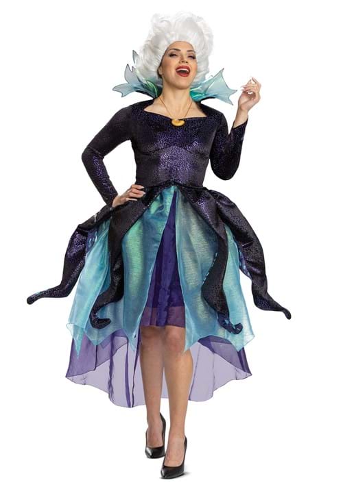 リトルマーメイドのアースラを再現したコスプレ衣装です。ハロウィン、ディズニーイベント、仮装パーティーに最適な本格デザイン。 ▶ セット内容 ✓ ドレス ✓ 触手付きオーバースカート ✓ ...