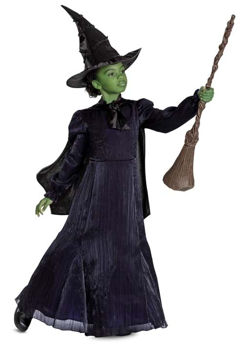 オズの魔法使いのエルファバをイメージしたコスプレ衣装です。ハロウィン、仮装パーティー、舞台衣装として最適な本格的なデザイン。 ▶ セット内容 ✓ ドレス ✓ ケープ ✓ 帽子 ※ 記載以...