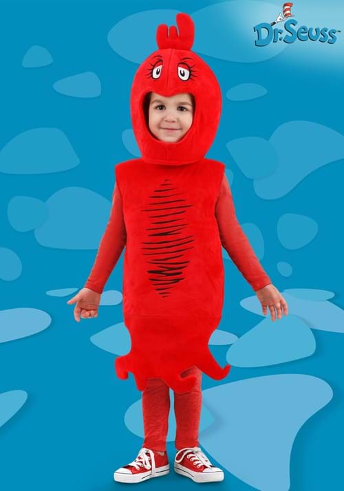 ドクター・スースの赤い魚をモチーフにした幼児用コスプレ衣装です。ハロウィンパーティー、写真撮影、誕生日会などのイベントにぴったりの可愛いデザイン。 ▶ セット内容 ✓ チュニック ✓ ヘッドピース ※...