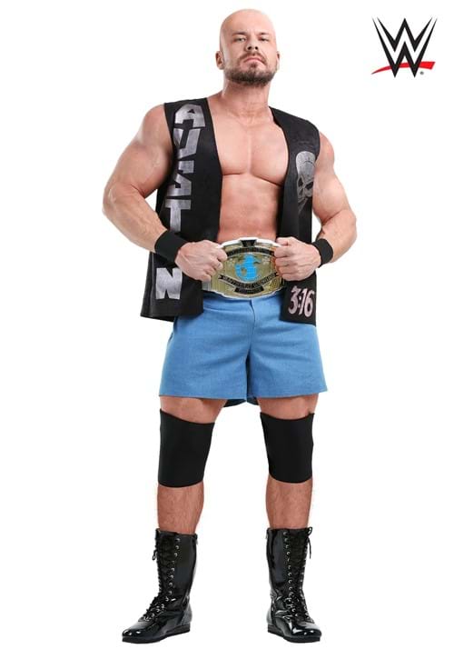 ストーンコールド・スティーブ・オースチンをイメージした大きいサイズのメンズコスプレ衣装です。ハロウィン、プロレスイベント、仮装パーティーに最適な本格デザイン。 ▶ セット内容 ✓ ベスト ✓ ショート...