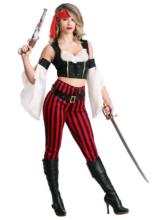 海賊のデッキハンド（甲板員）をイメージしたコスプレ衣装です。ハロウィン、仮装パーティー、海賊イベントに最適な本格的なデザイン。 ▶ セット内容 ✓ トップス ✓ パンツ ✓ 袖（ペア） ...