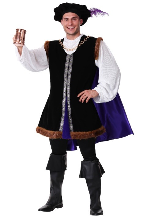 ルネサンス時代の貴族をイメージしたメンズコスプレ衣装です。ハロウィン、仮装パーティー、舞台衣装に最適な本格的なデザイン。 ▶ セット内容 ✓ チュニック ✓ ケープ ✓ 帽子（羽付き） ...