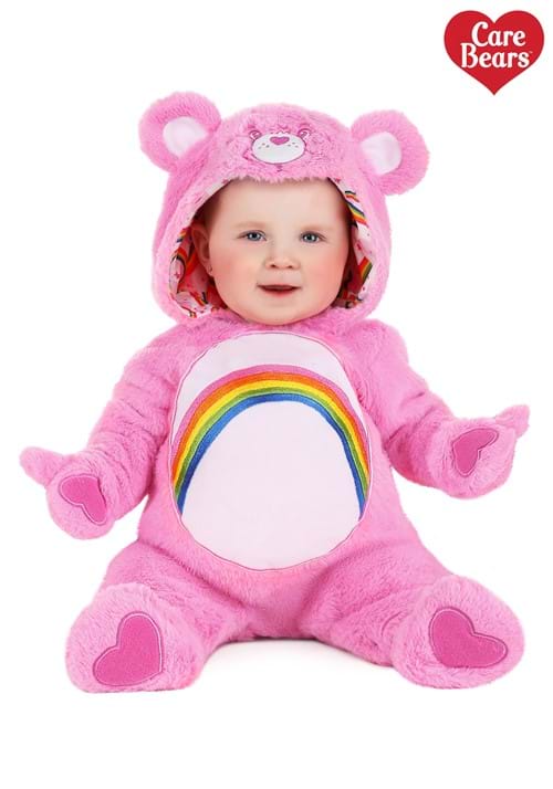 Care Bearsのチアベアを再現した幼児用コスプレ衣装です。ハロウィン、仮装パーティー、写真撮影に最適な可愛らしいデザイン。 ▶ セット内容 ✓ フード付きジャンプスーツ ✓ ミトン（両手） &#...