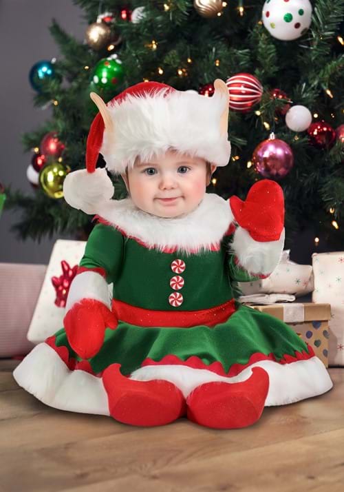 クリスマスエルフをモチーフにした幼児用コスプレ衣装です。ハロウィン、クリスマスパーティー、イベントに最適な可愛いデザイン。 ▶ セット内容 ✓ ドレス ✓ レギンス ✓ 帽子 d...