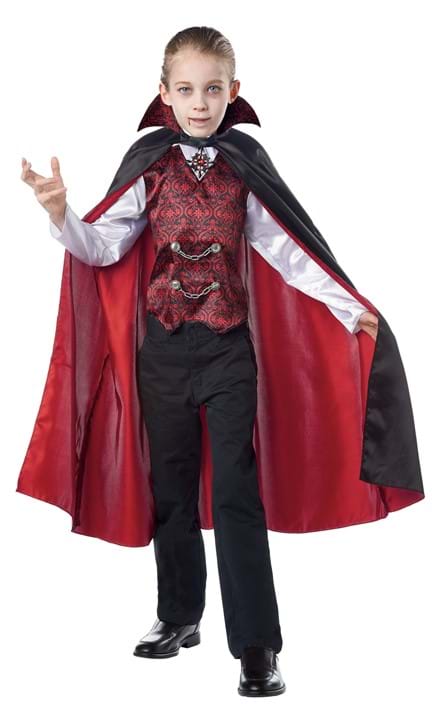 赤サテンの吸血鬼をイメージしたキッズコスプレ衣装です。ハロウィン、仮装パーティー、演劇イベントに最適な本格デザイン。 ▶ セット内容 ✓ シャツ ✓ ケープ ※ 記載以外の小物は付属しません。 	...