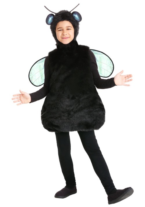 ハエをモチーフにしたキッズ用コスプレ衣装です。ハロウィン、昆虫イベント、仮装パーティーに最適なデザイン。 ▶ セット内容 ✓ チュニック（取り外し可能な羽付き） ✓ ヘッドピース ※ 記載以外の小物は...