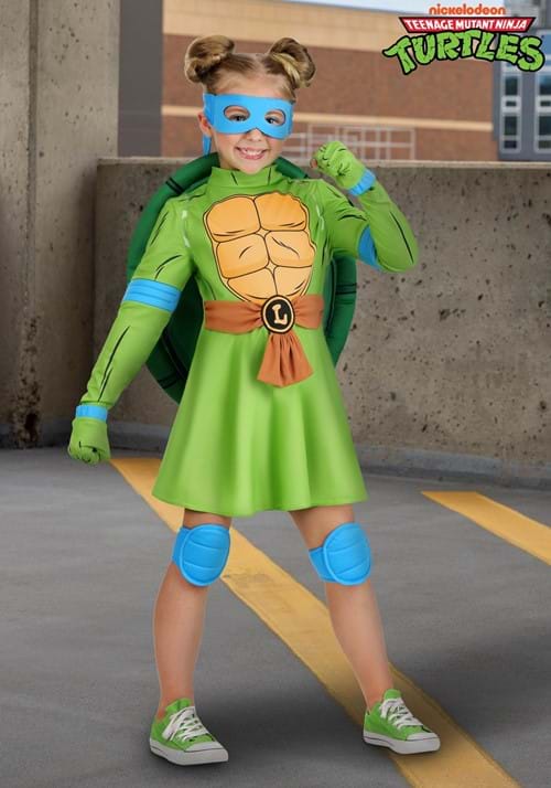 Teenage Mutant Ninja Turtlesのレオナルドをイメージした女の子用コスプレ衣装です。ハロウィン、仮装パーティー、イベントに最適な可愛いデザイン。 ▶ セット内容 ✓ ドレス ✓...