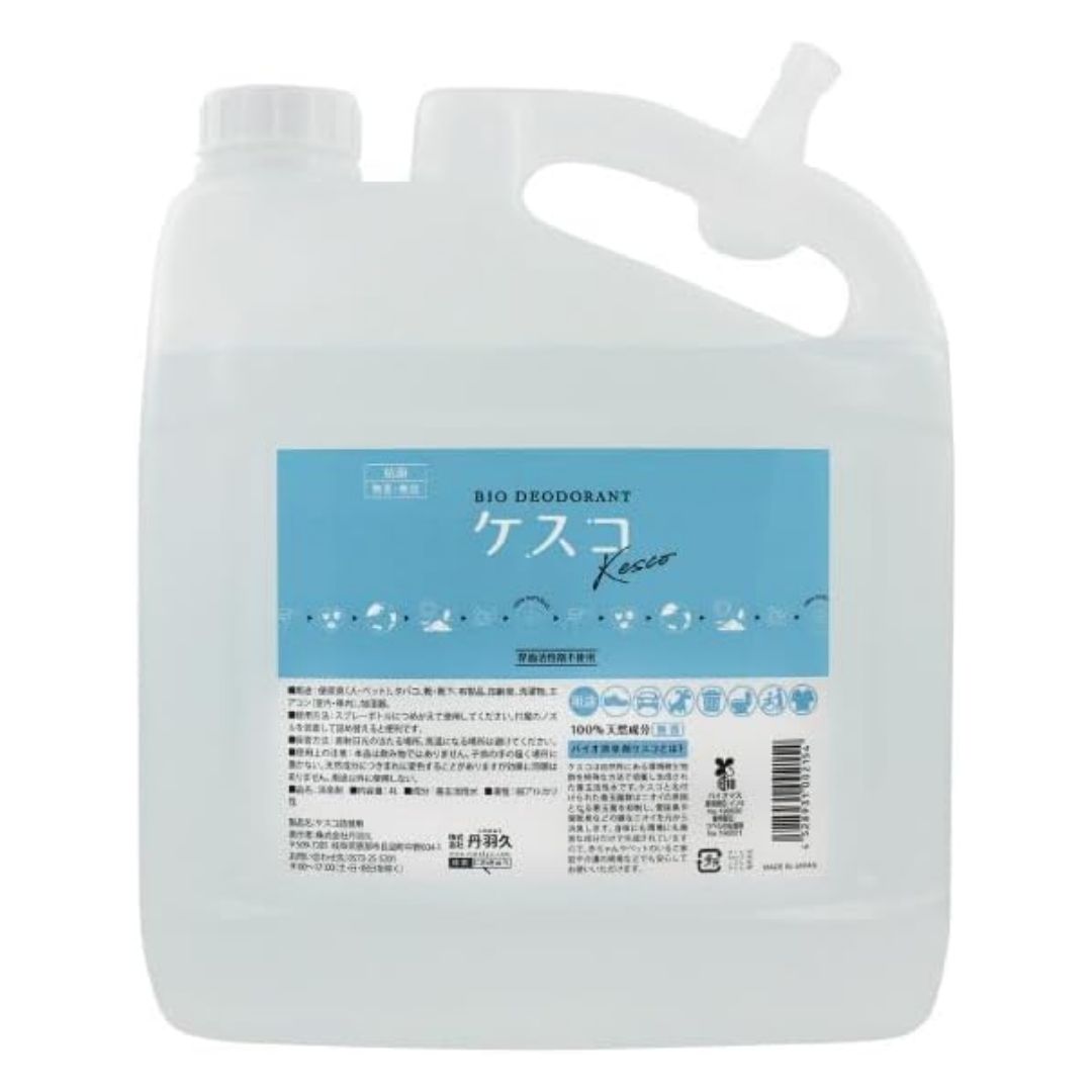 【バイオ消臭剤 ケスコ消臭ゼリー】ケスコの中身は100％天然のバイオ成分。悪臭原因である”悪玉菌”をケスコの成分が抑制し、空間が本来持っている善玉筋群を活性化させて、根本から浄化する新発想の消臭剤です。使い続けることでさらに善玉菌の活性化を...