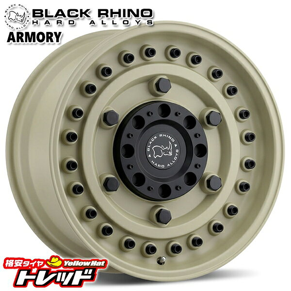 Item Information ホイールメーカー ブラックライノ（BLACK RHINO） ホイール名 ARMORY アーモリー ホイールインチ 17inch リム幅 8.0J HOLE/P.C.D 5H114.3/127 インセット +...